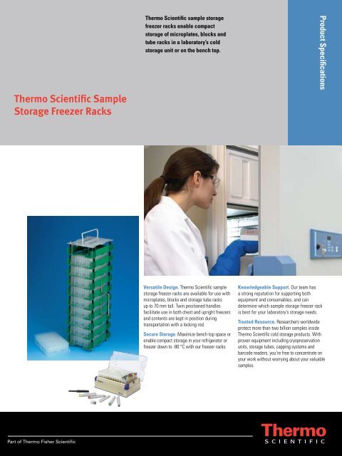 Thermo Scientific Sample Storage Freezer Racks - Matrix Liquid ...
