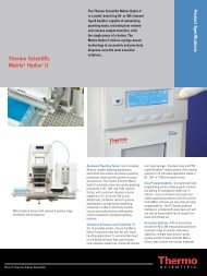 Hydra DT Specification Sheet - Matrix Liquid Handling Products