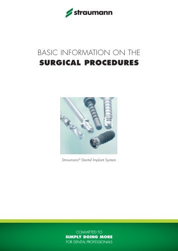 Basic information on STRAUMANN® GUIDED SURGERY