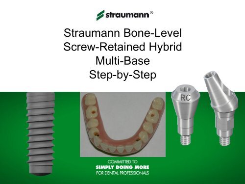 SRH Tools: Multi-Base Step-by-Step Presentation - Straumann