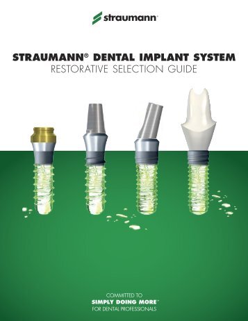BONE LEVEL IMPLANT SCIENTIFIC OVERVIEW - Straumann