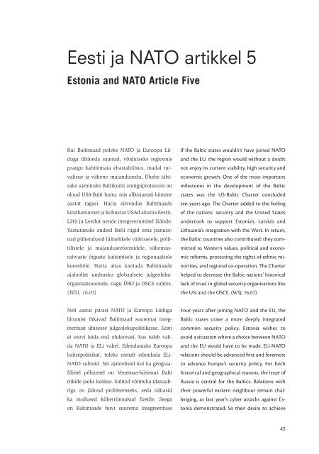 Eesti ja NATO artikkel 5