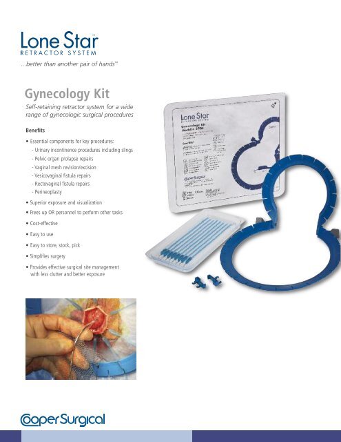 Lone Star GYN Kit Brochure - CooperSurgical