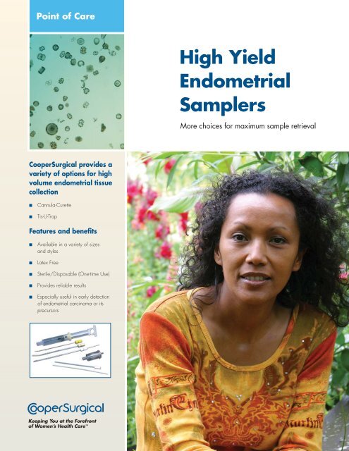 High Yield Endometrial Samplers Brochure - CooperSurgical