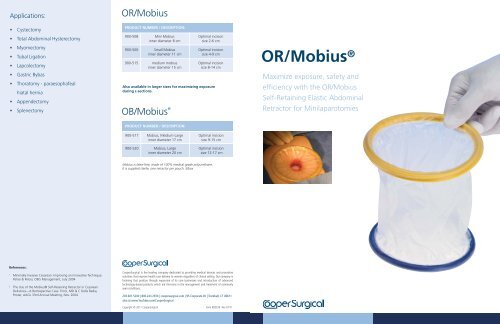 Mobius Minilaparotomy Brochure - CooperSurgical
