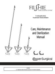 Filshie Tubal Ligation System- Technique for ... - CooperSurgical