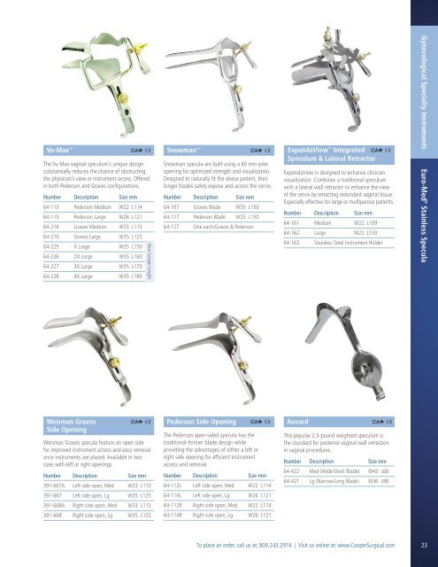 Euro-Med ® Stainless Spe