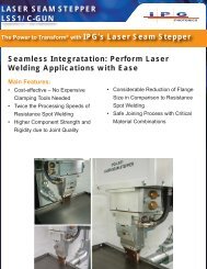 YLR-SM Brochure - IPG Photonics