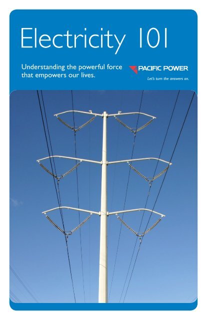 Electricity 101 booklet (PP1003) - Pacific Power