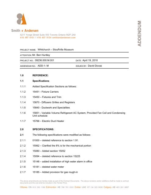 ADDENDUM - Struct-Con Construction Ltd.