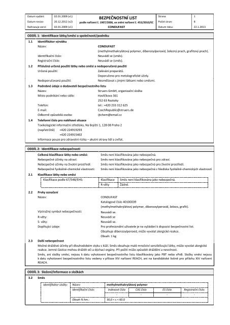 M-Calcio 10% D - Struers