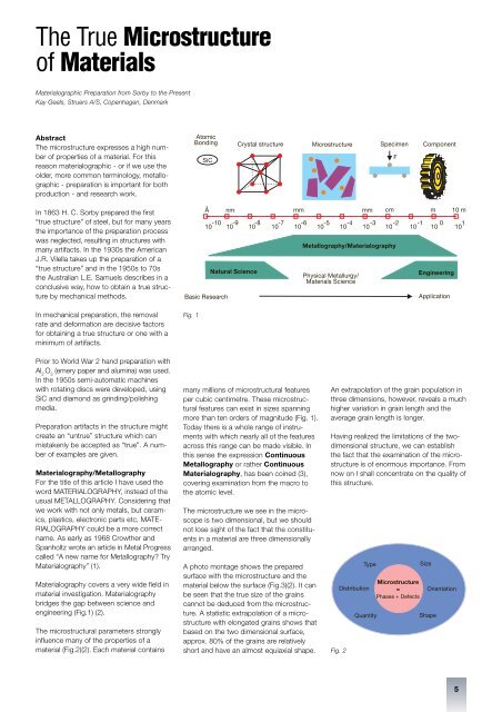 The True Microstructure of Materials - Struers