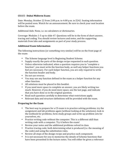 CS115 -â Dubai Midterm Exam - Student.cs.uwaterloo.ca