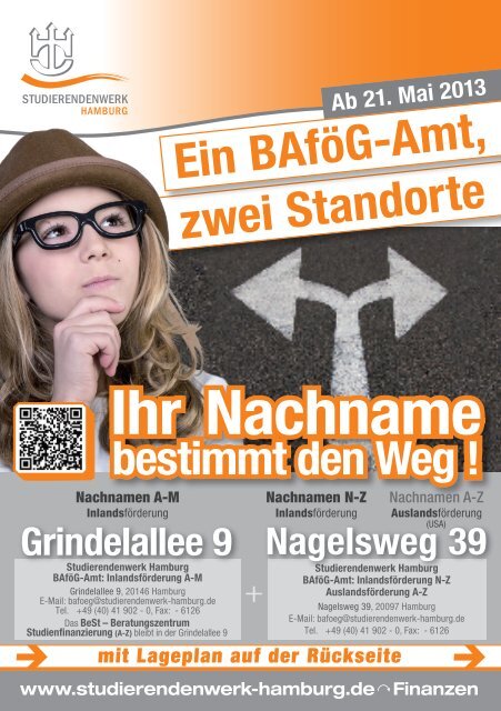 Informationen im Flyer - Studierendenwerk Hamburg