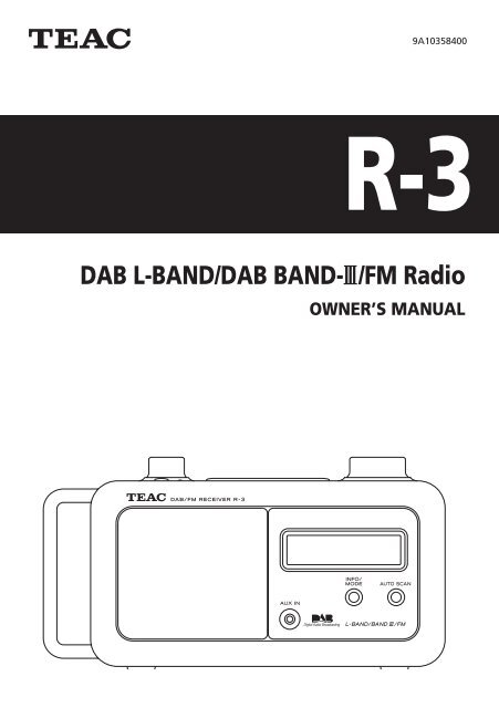 DAB L-BAND/DAB BAND-#/FM Radio - Studio 22