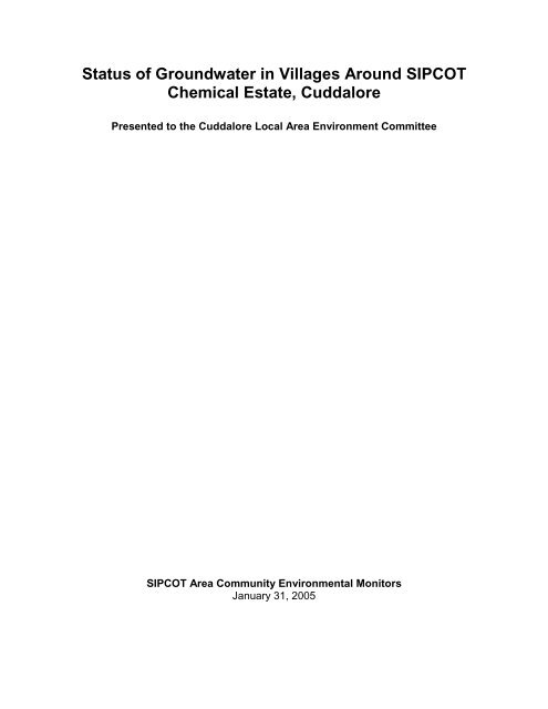 Download report - SIPCOT Area Community Environmental Monitors