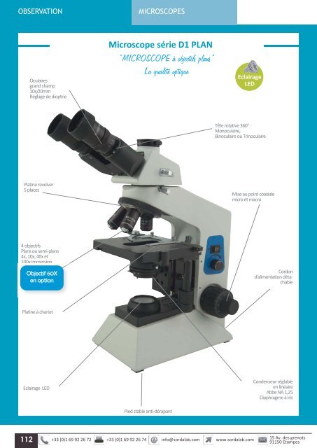 OBSERVATION MICROSCOPES O