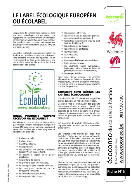 le label écologique européen ou écolabel - écoconso