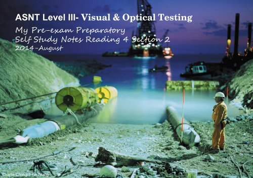 ASNT Level III- Visual & Optical Testing