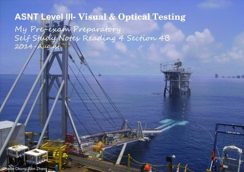 ASNT Level III- Visual & Optical Testing