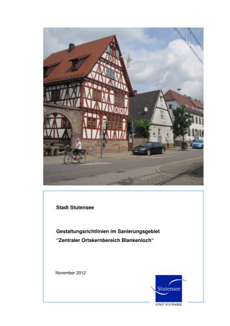 Zentraler Ortskernbereich Blankenloch - Stadt Stutensee
