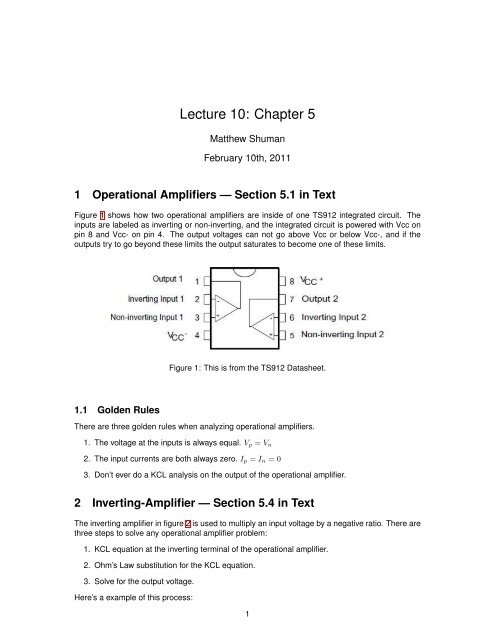 Lecture 10: Chapter 5 - Classes