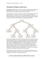 Worksheet 37: Hash Tables (Open Address Hashing) - Classes
