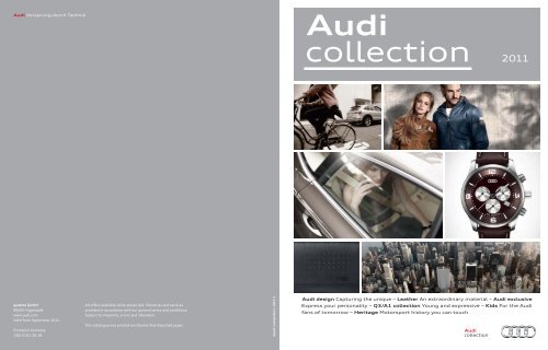 View the Audi Collection of merchandise (9 MB
