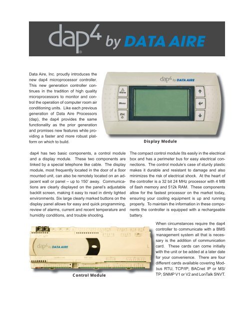 dap4 Sales Brochure.indd - Data Aire