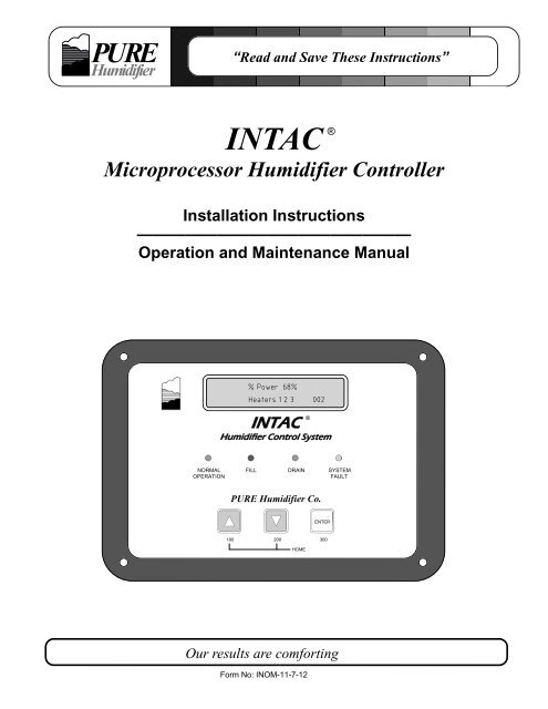 INTAC O&M - Pure Humidifier