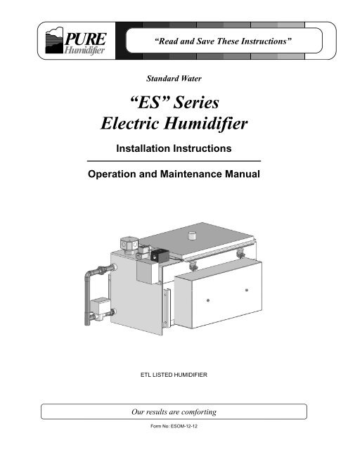 ES O&M - Pure Humidifier