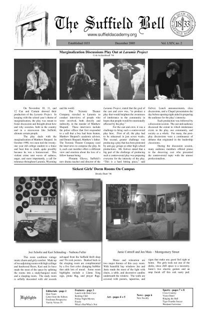 here - Suffield Academy