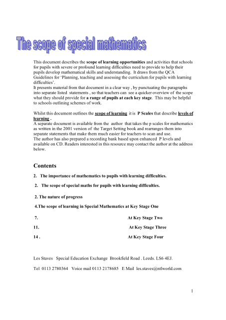 Contents - Suffolk Maths