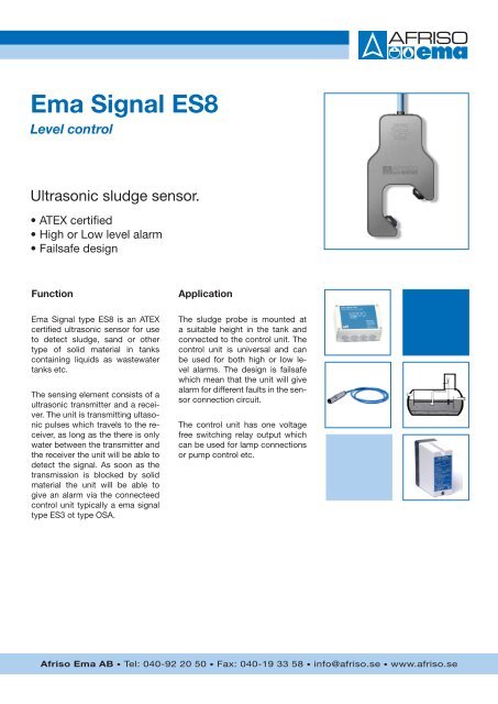 Ema Signal ES8 Level control - Afriso Ema