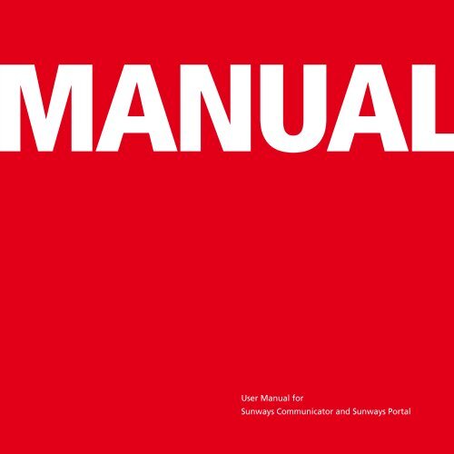 Manual Communicator and Portal - Sunways AG