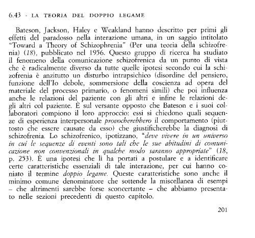 La teoria del doppio legame. - Liceo Classico Psicopedagogico ...
