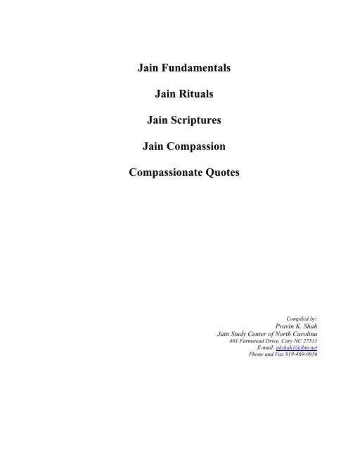 Jain Fundamentals Jain Rituals Jain Scriptures Jain Compassion ...