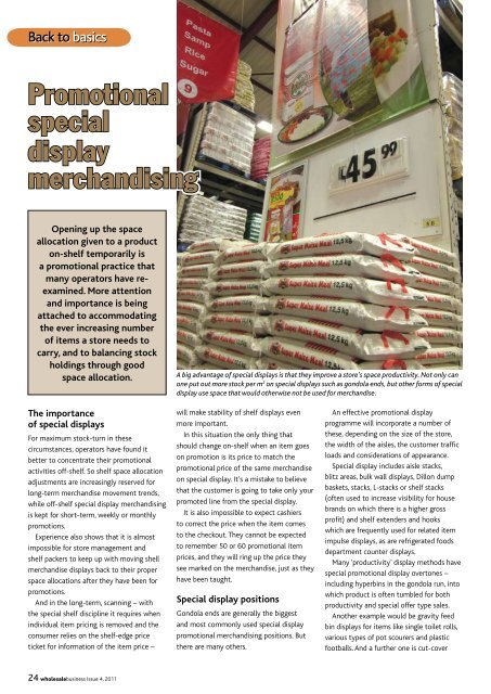 Promotional special display merchandising - Supermarket.co.za