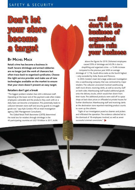 Safety & Security - Don't let your store become a target(PDF)