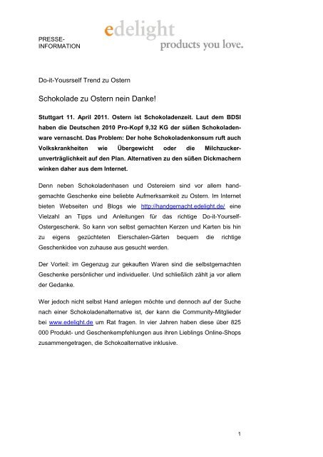 Das neue edelight: Aus Schenken wird Shopping