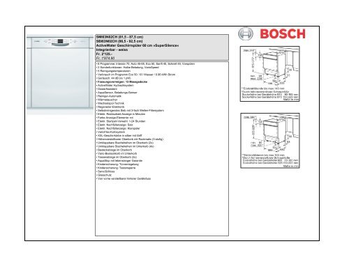 Bosch Geschirrspuler Montageanleitung Pdf
