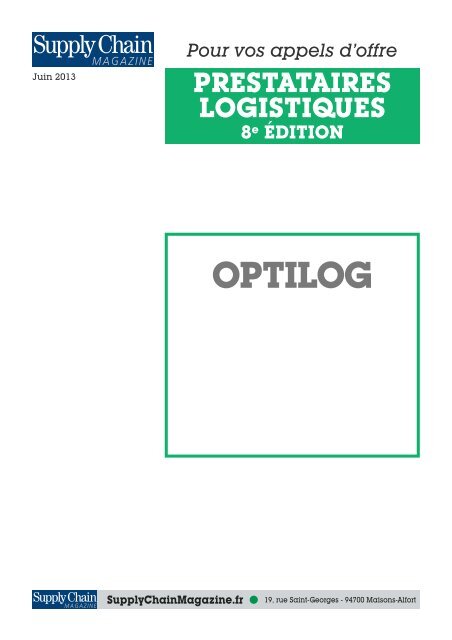 OPTILOG - Supply Chain Magazine