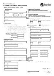Conditional Vehicle Registration Transfer Application - Queensland ...