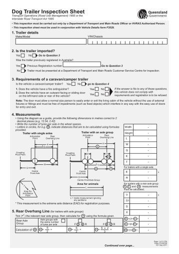 Converter Dolly Inspection Sheet