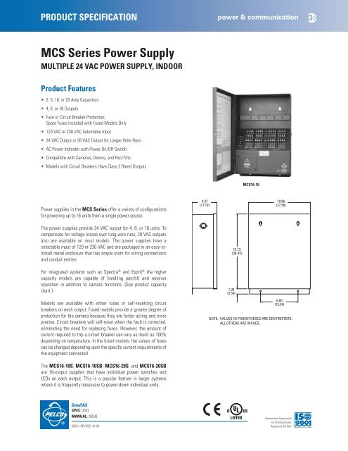 MCS Series Power Supply