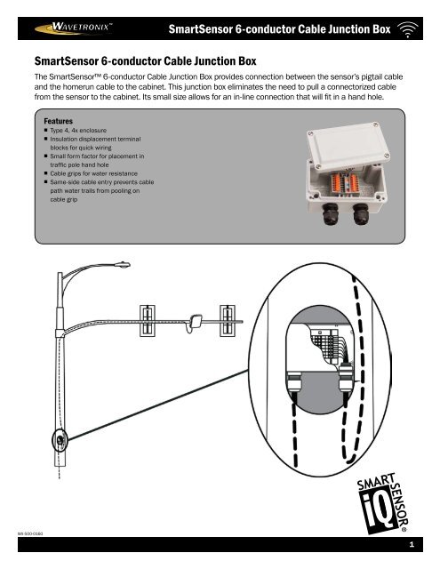 Wavetronix SmartSensor 6-Conductor Junction Box