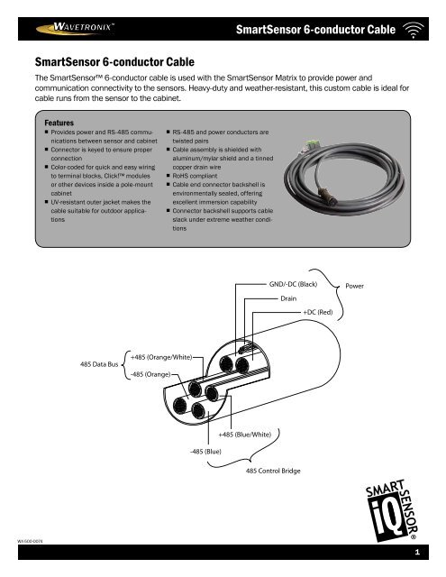 Wavetronix SmartSensor 6-Conductor Cable