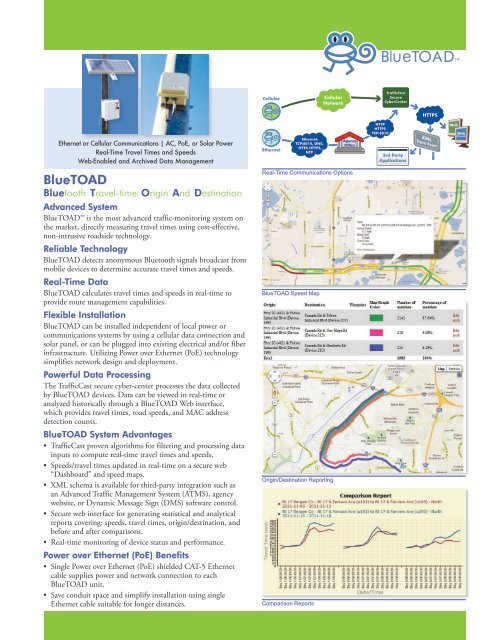 TrafficCast BlueTOAD Bluetooth Travel-Time System