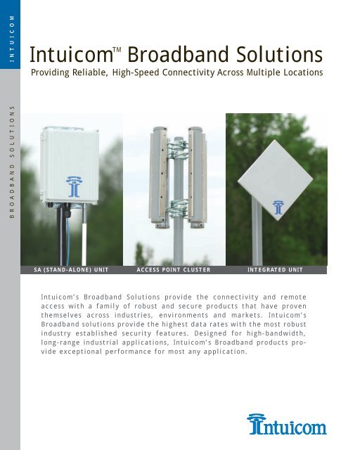 Intuicom Broadband Ethernet Solutions - Signal Control Products, Inc.