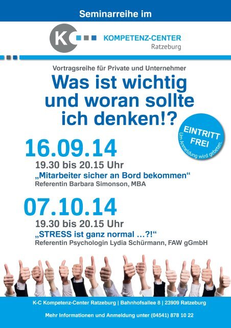 Was ist wichtig und woran sollte ich denken!?